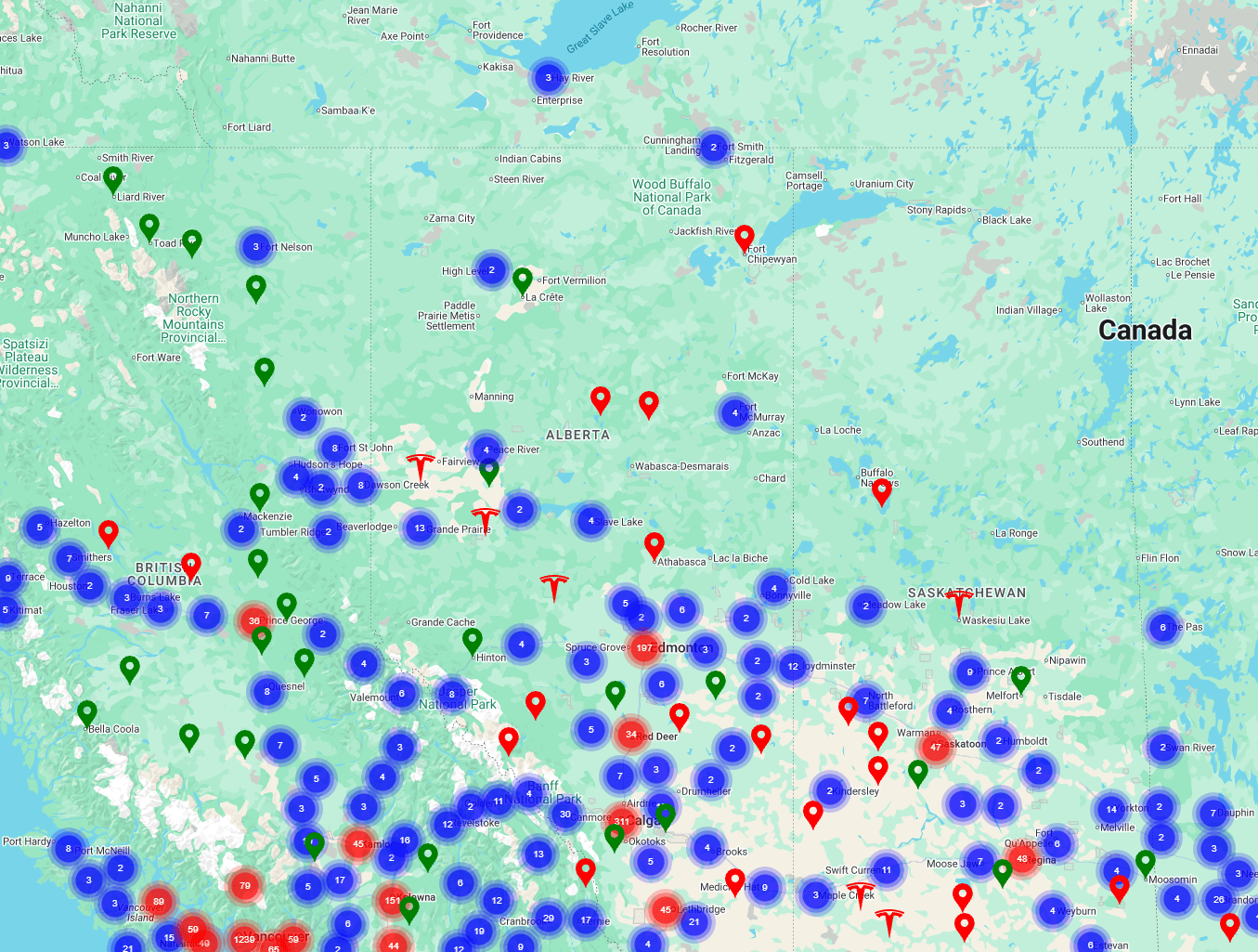 The EnergyRates.ca EV Charging Station Map – EnergyRates.ca